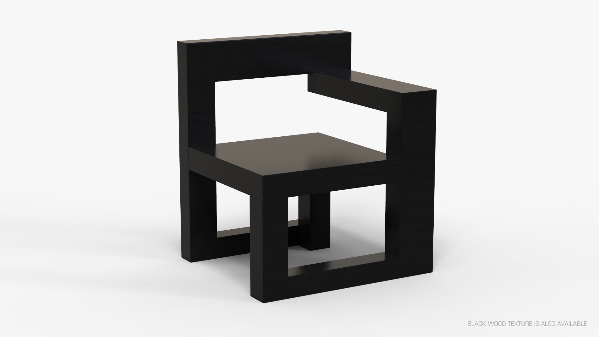 Wooden Chair Tetris Design 3D Model - TurboSquid 1636261