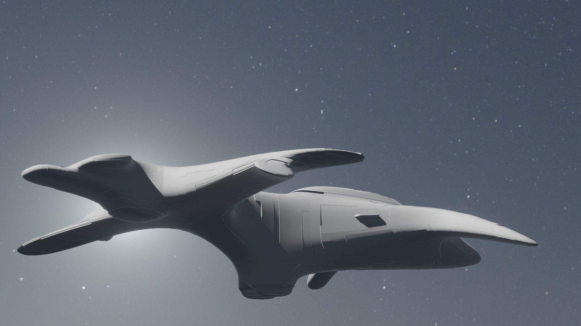 Corvette Spaceship 3D Model - TurboSquid 2211195