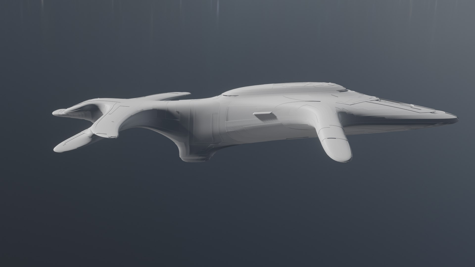 Corvette Spaceship 3D Model - TurboSquid 2211195