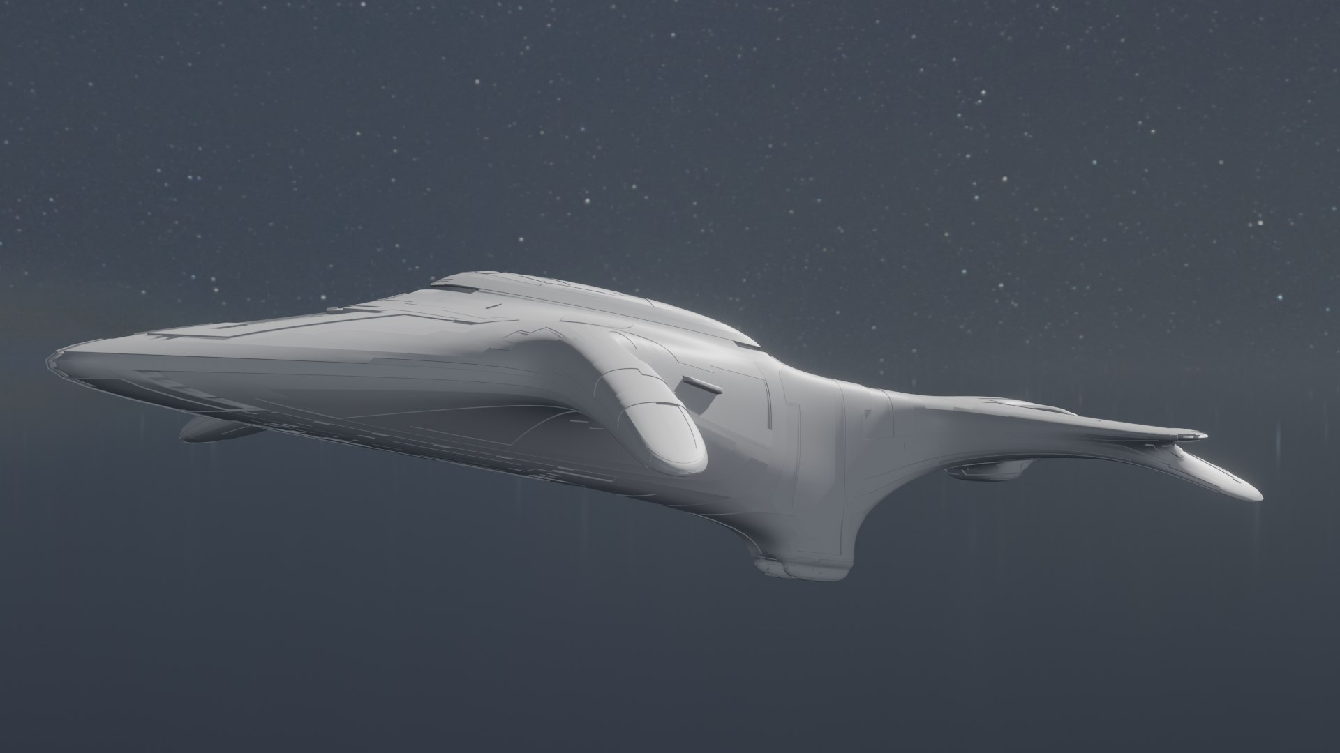 Corvette Spaceship 3D Model - TurboSquid 2211195