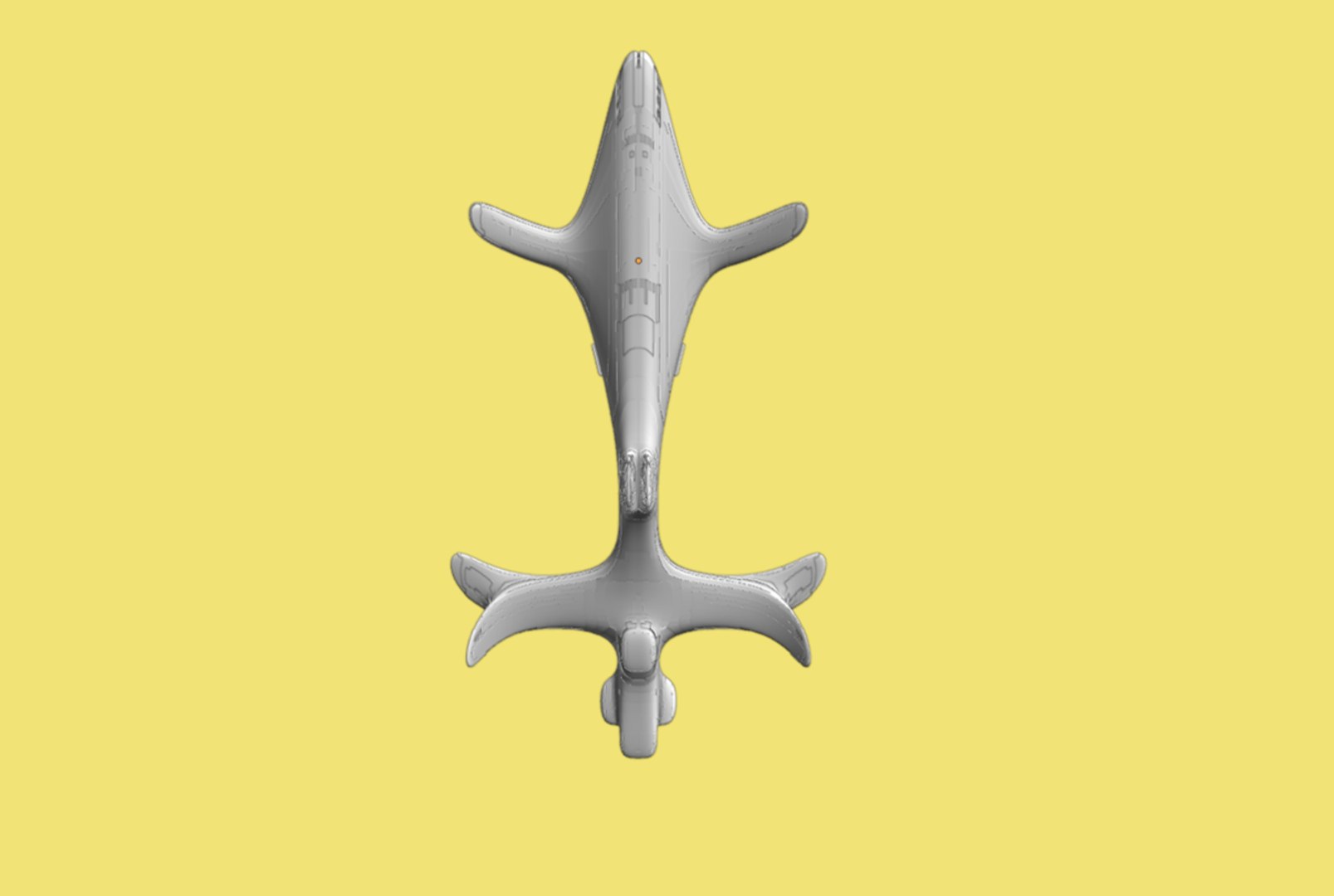 Corvette Spaceship 3D Model - TurboSquid 2211195