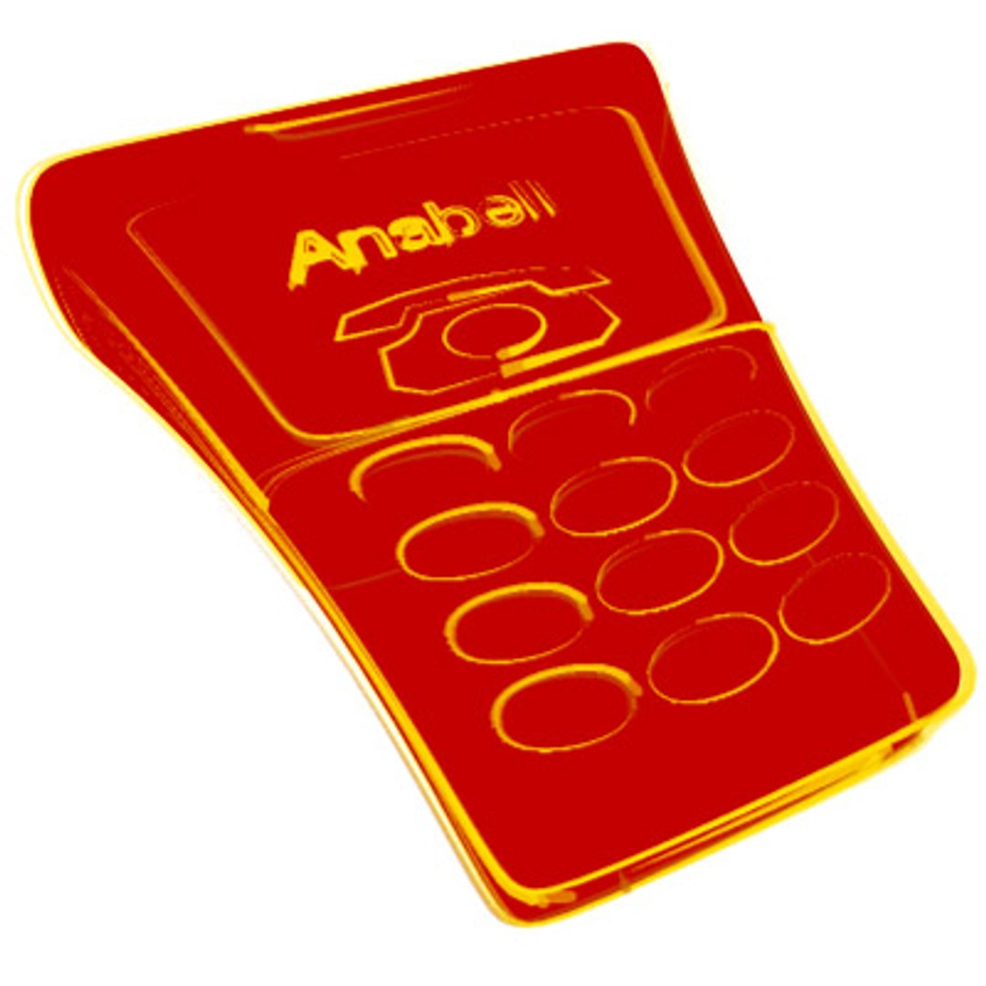 Cinema4d Cartoon Mobile Phone