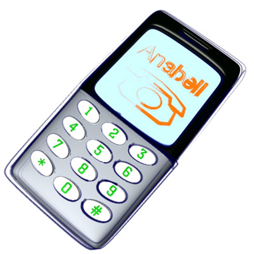 Cinema4d Cartoon Mobile Phone