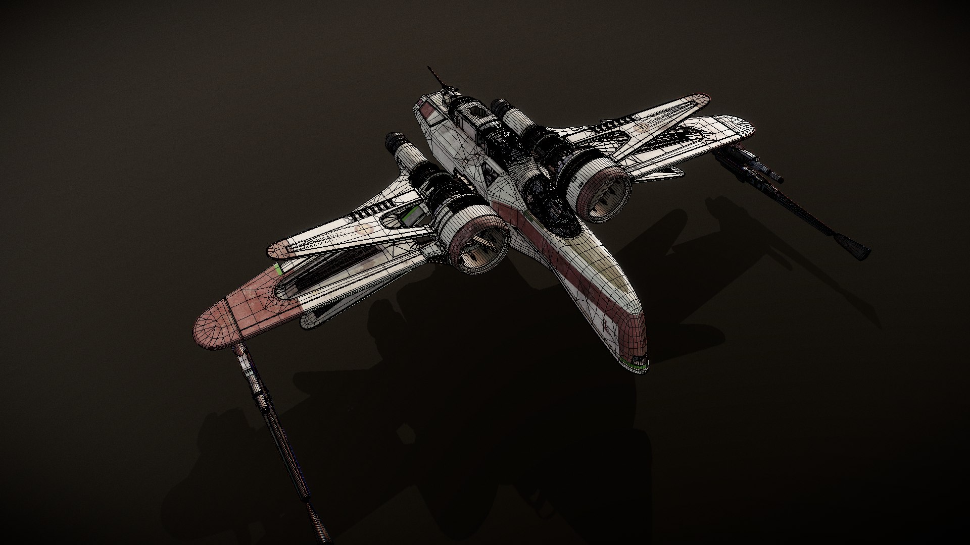 Star Wars ARC-170 Starfighter Rigged Lowmed Poly Mesh 3D Model ...