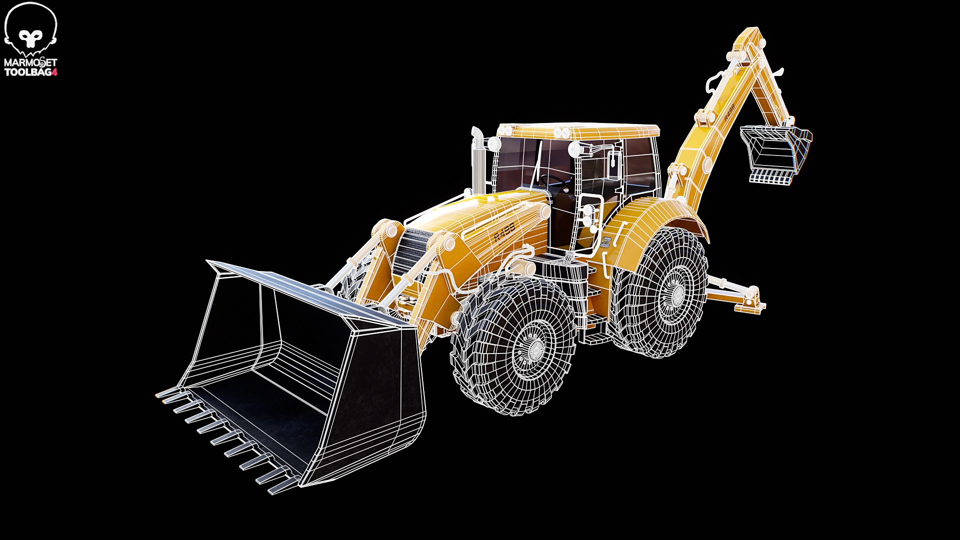 Generic Large Backhoe Loader 3D - TurboSquid 2259186