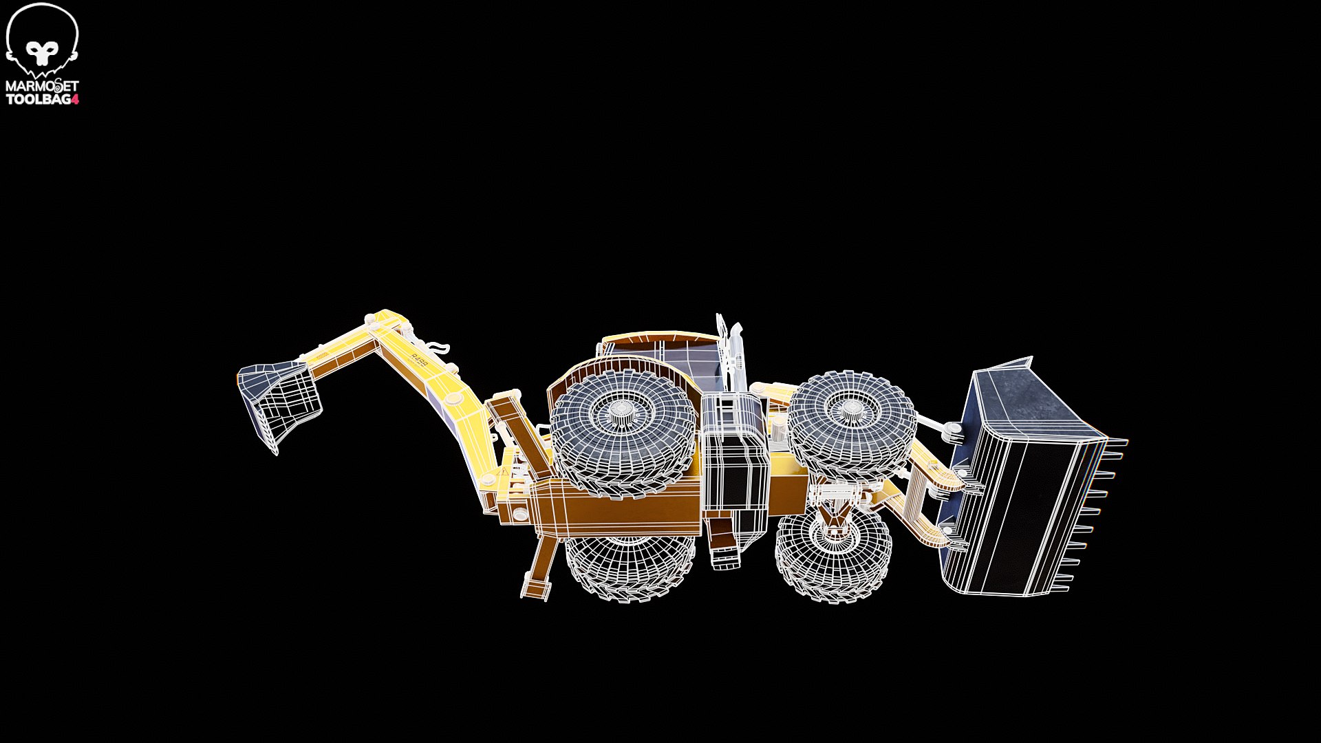 Generic Large Backhoe Loader 3D - TurboSquid 2259186