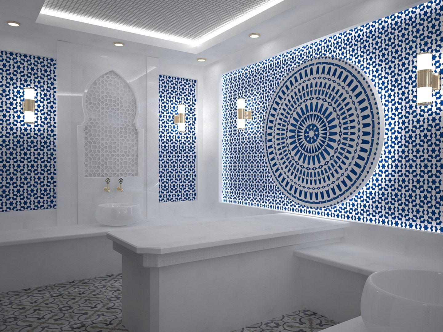Interior Hammam 3d Max