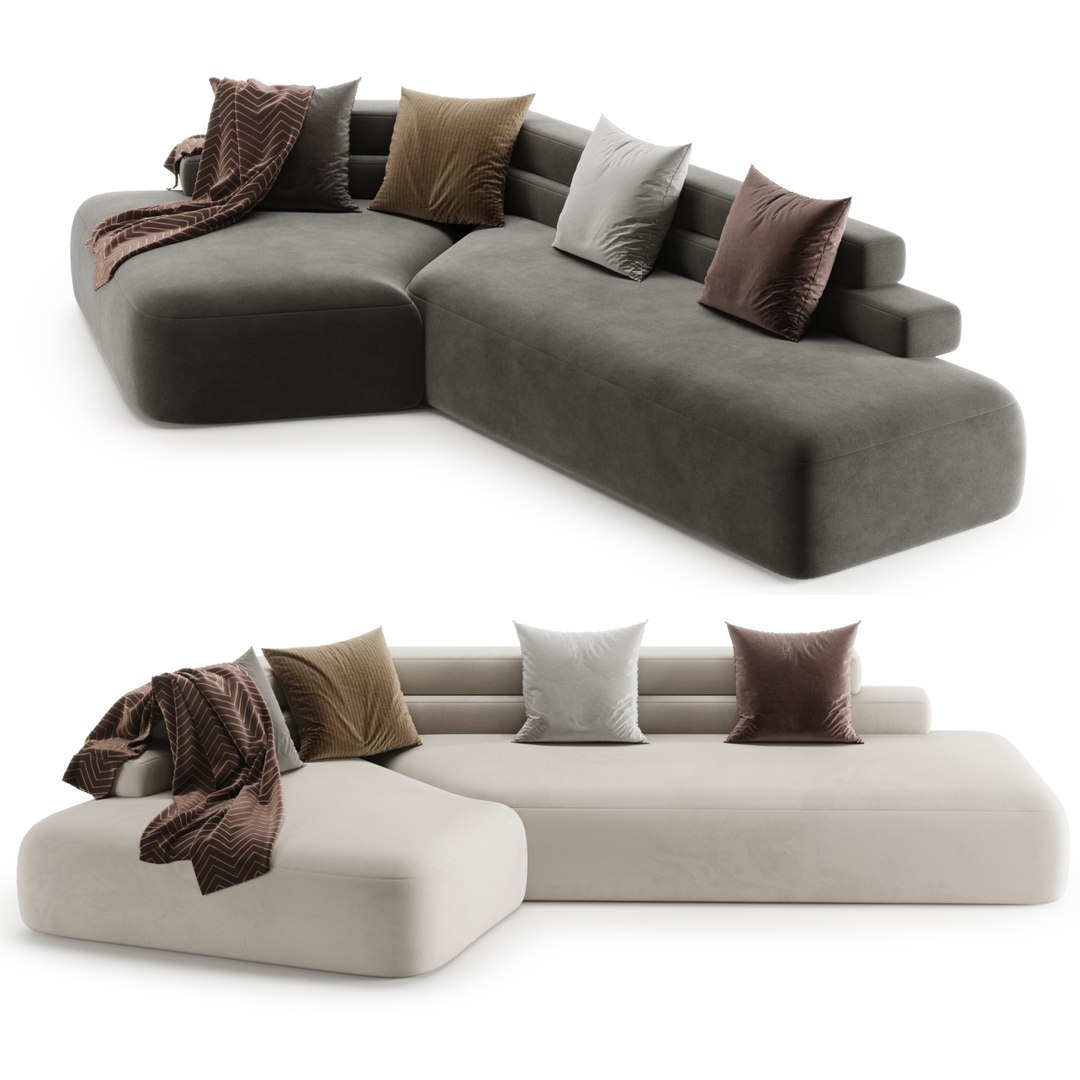 Rift Sofa By Patricia Urquiola 3D Model - TurboSquid 2107579