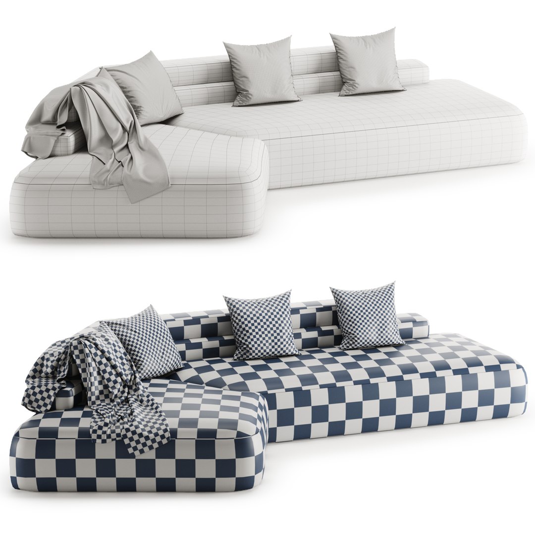 Rift Sofa By Patricia Urquiola 3D Model - TurboSquid 2107579