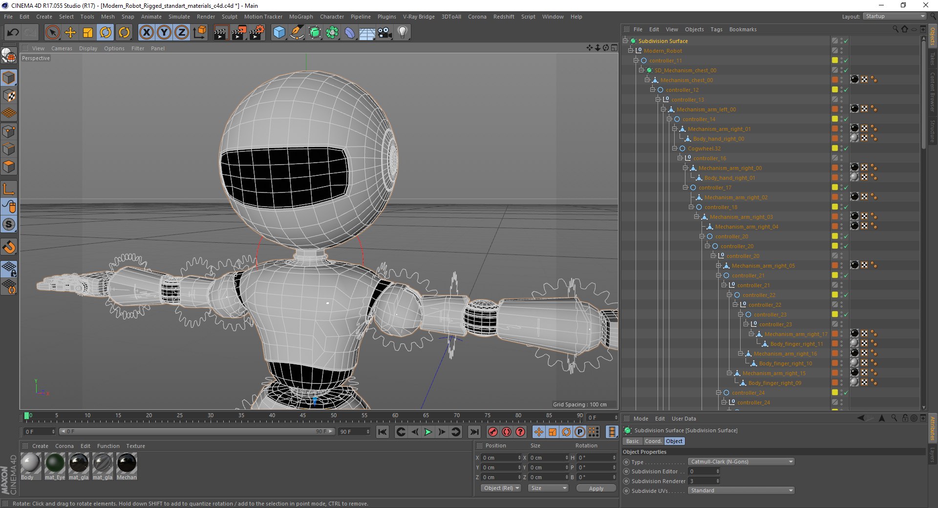 Modern robot rigged 3D - TurboSquid 1511673