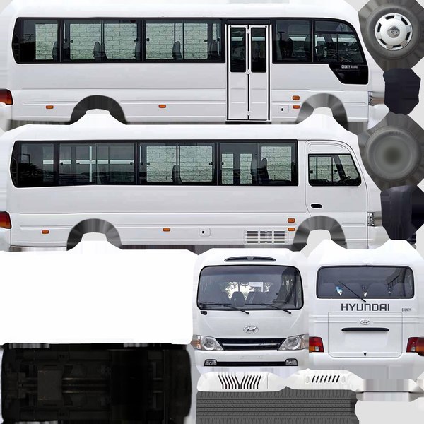 3D модель Hyundai County Deluxe - TurboSquid 1376224