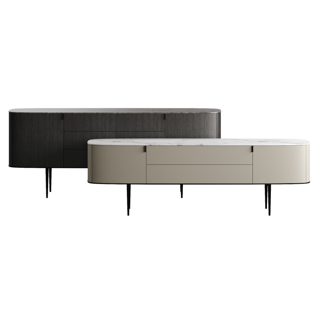 Poliform Italy Symphone Collection Drawers 3D - TurboSquid 1958168