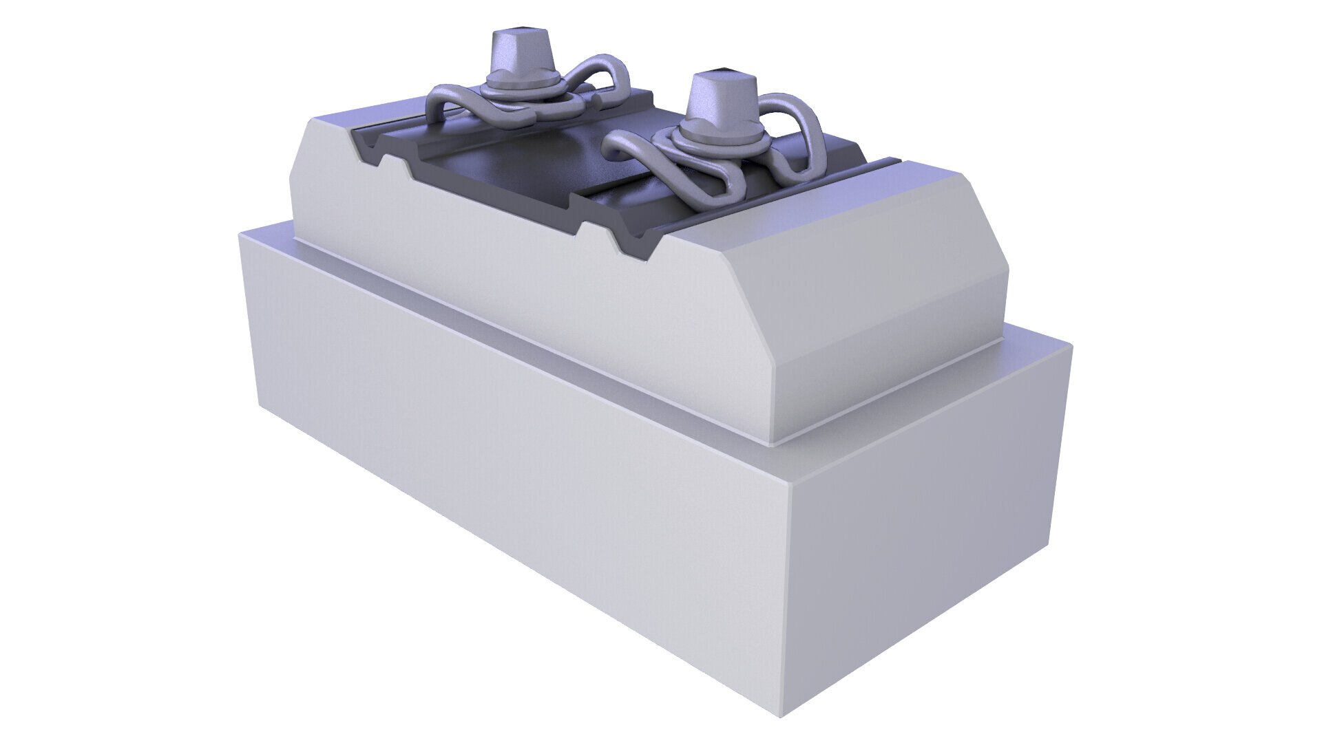 Railway Concrete Sleeper 4 3D - TurboSquid 2096428