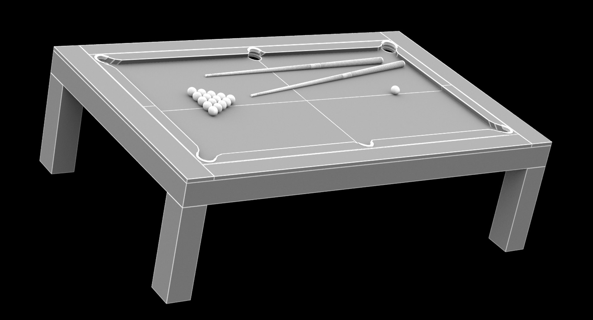 James Perse Billard Pool Table 3D - TurboSquid 1499887