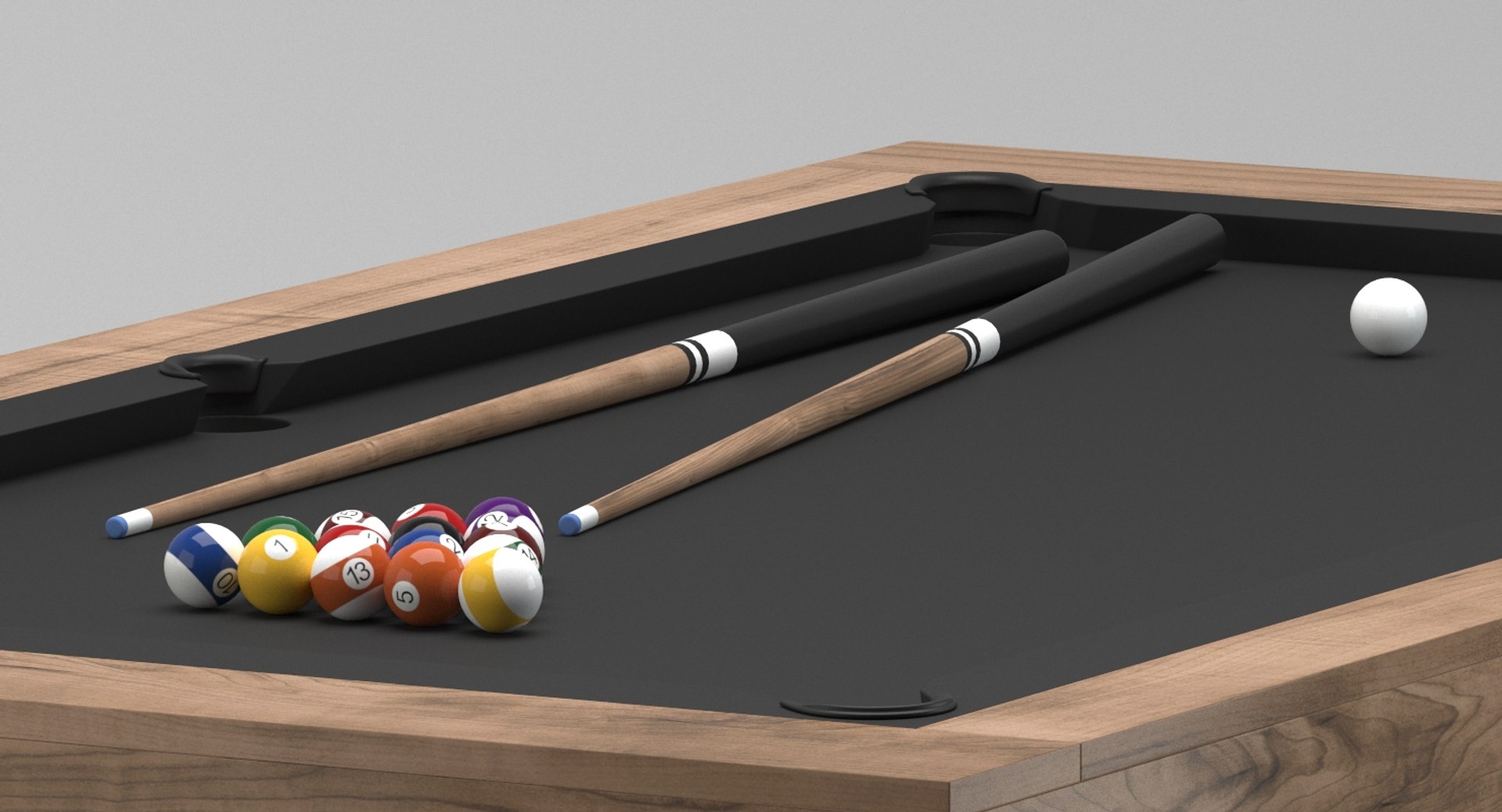 James Perse Billard Pool Table 3D - TurboSquid 1499887