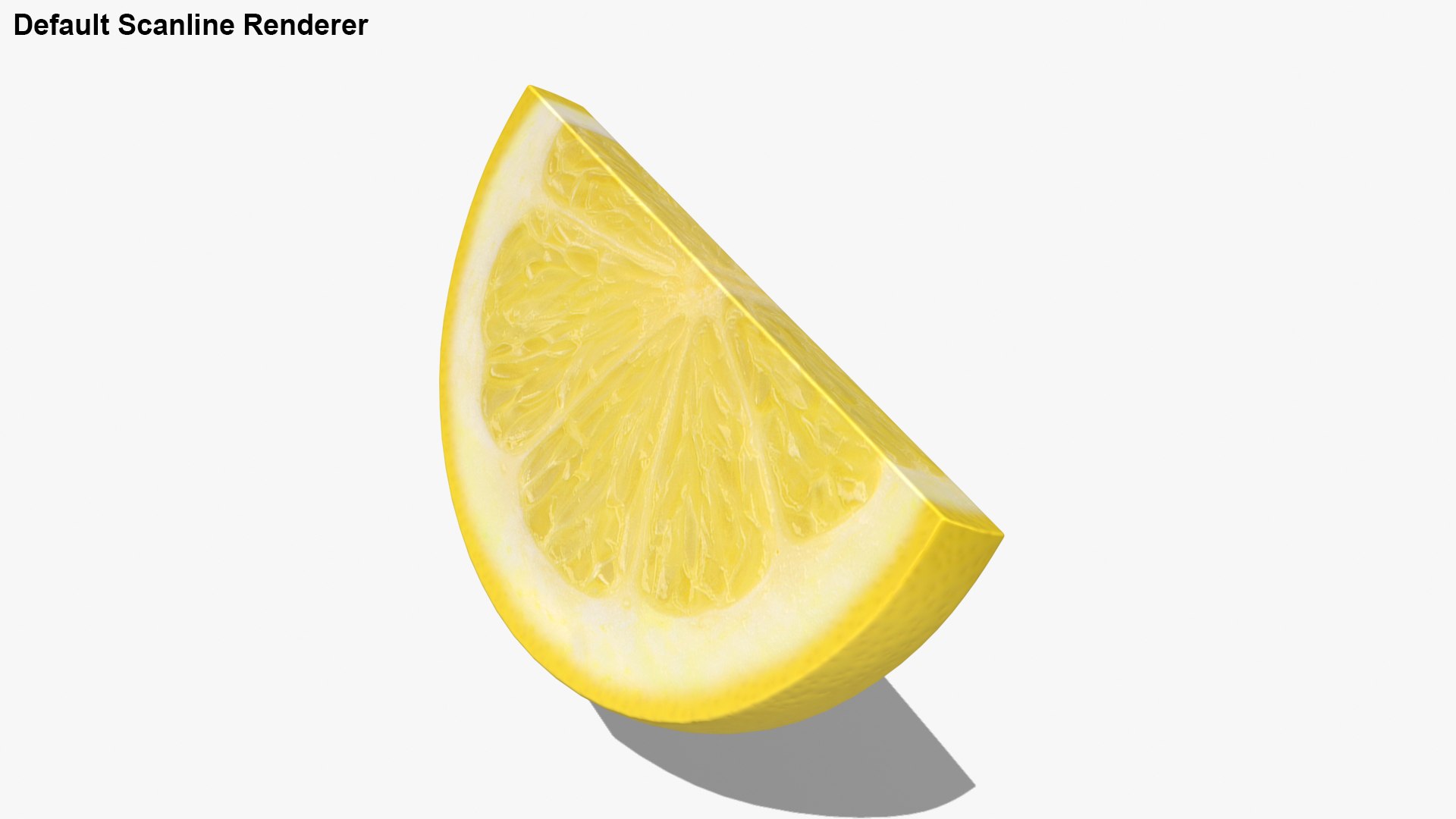Half Lemon Slice 3D model - TurboSquid 1990030