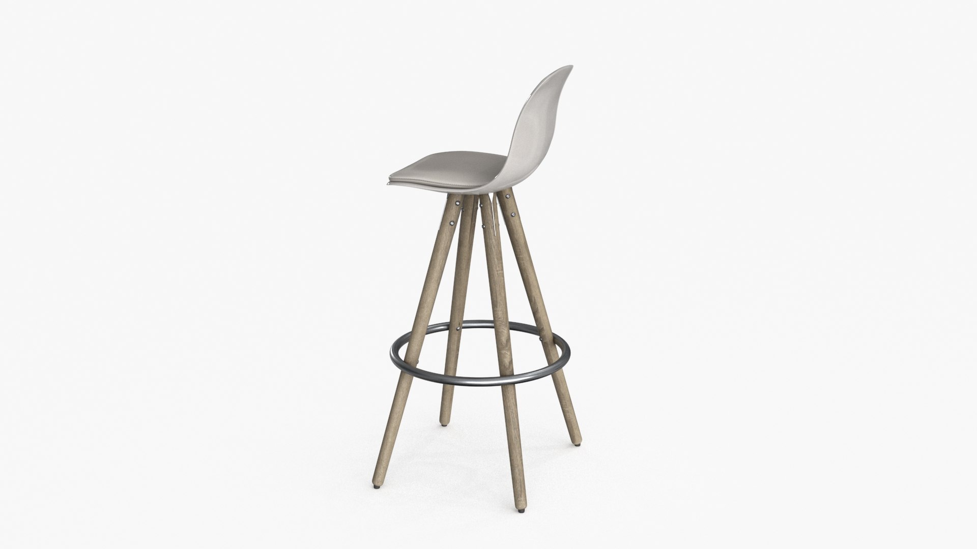 Nordic Blanco Stool 3D - TurboSquid 2218580