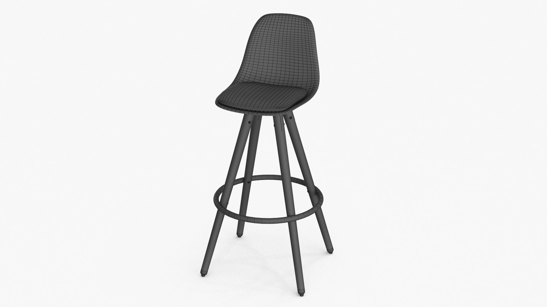 Nordic Blanco Stool 3D - TurboSquid 2218580