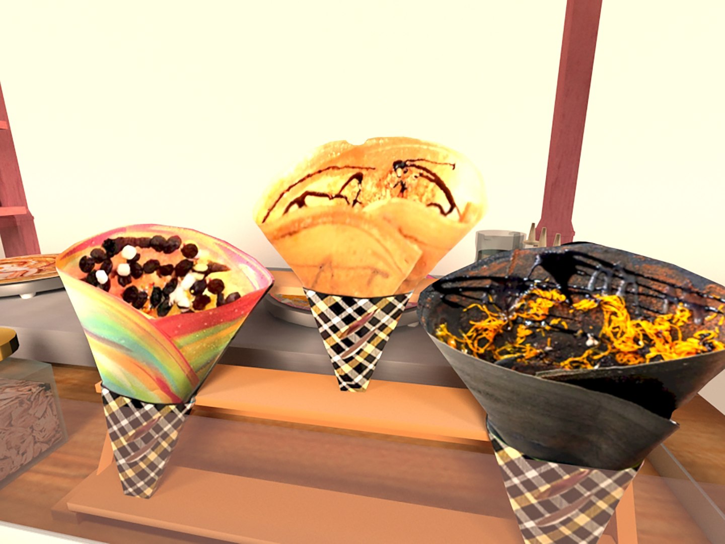 Avika Crepe Cart 3D Model - TurboSquid 2001534