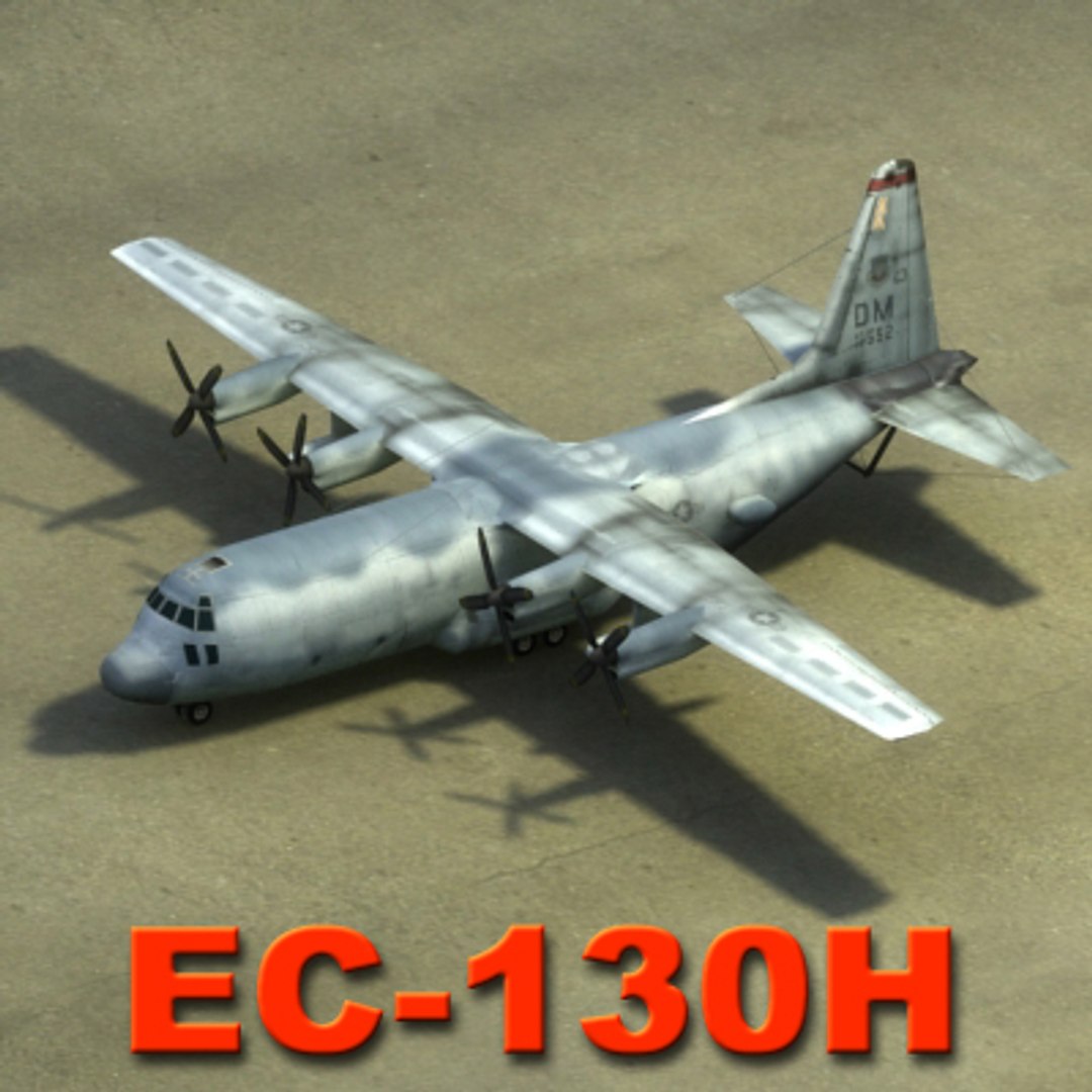 3d Ec-130h Compass Aircraft