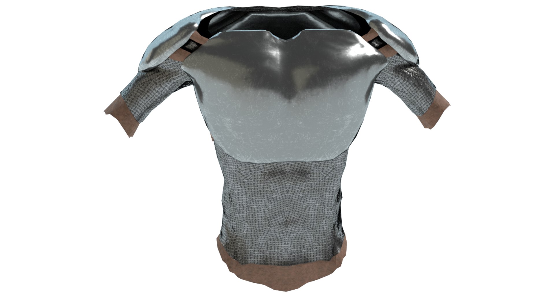 3d medieval body armor model