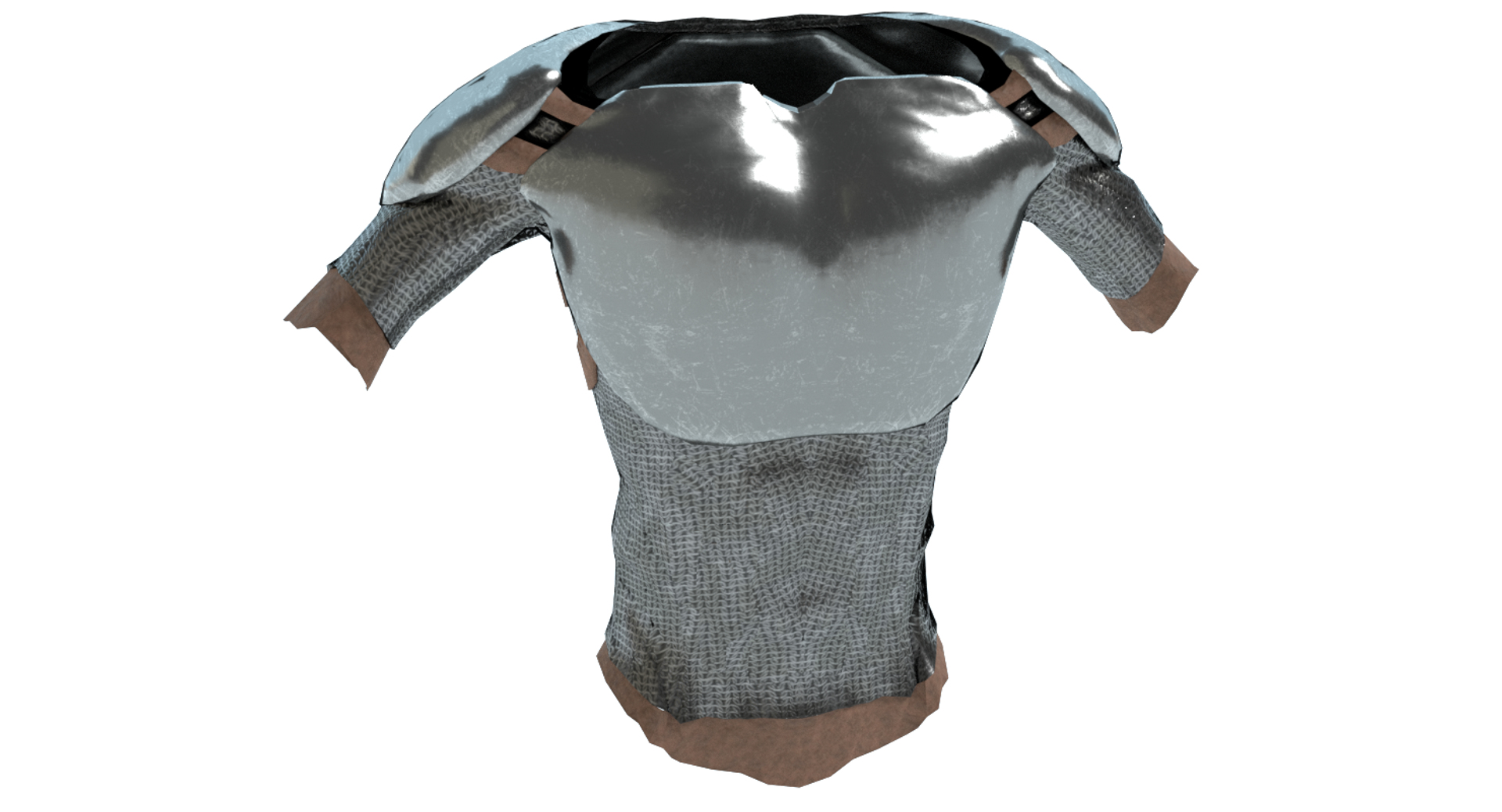 3d medieval body armor model