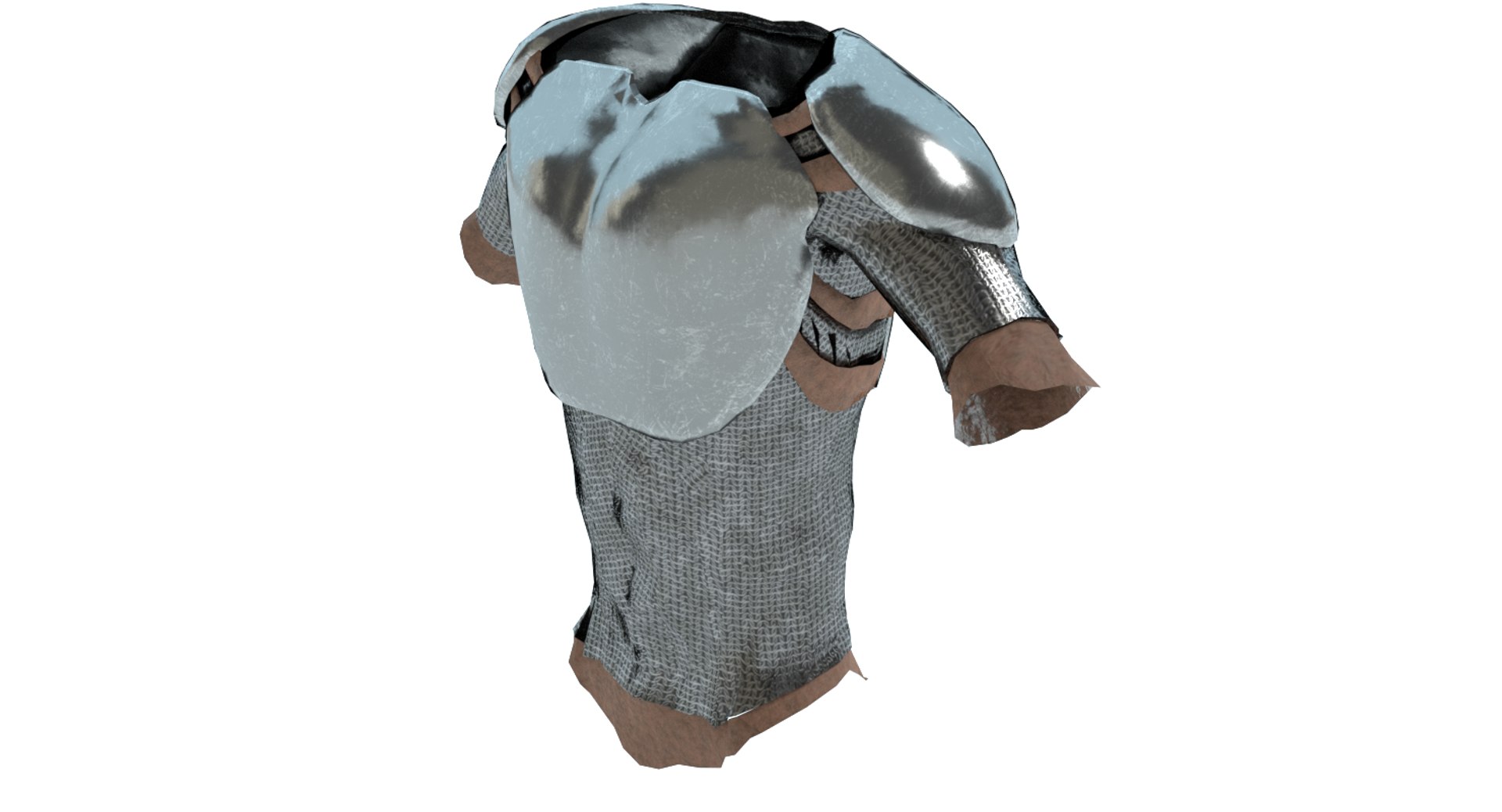 3d medieval body armor model