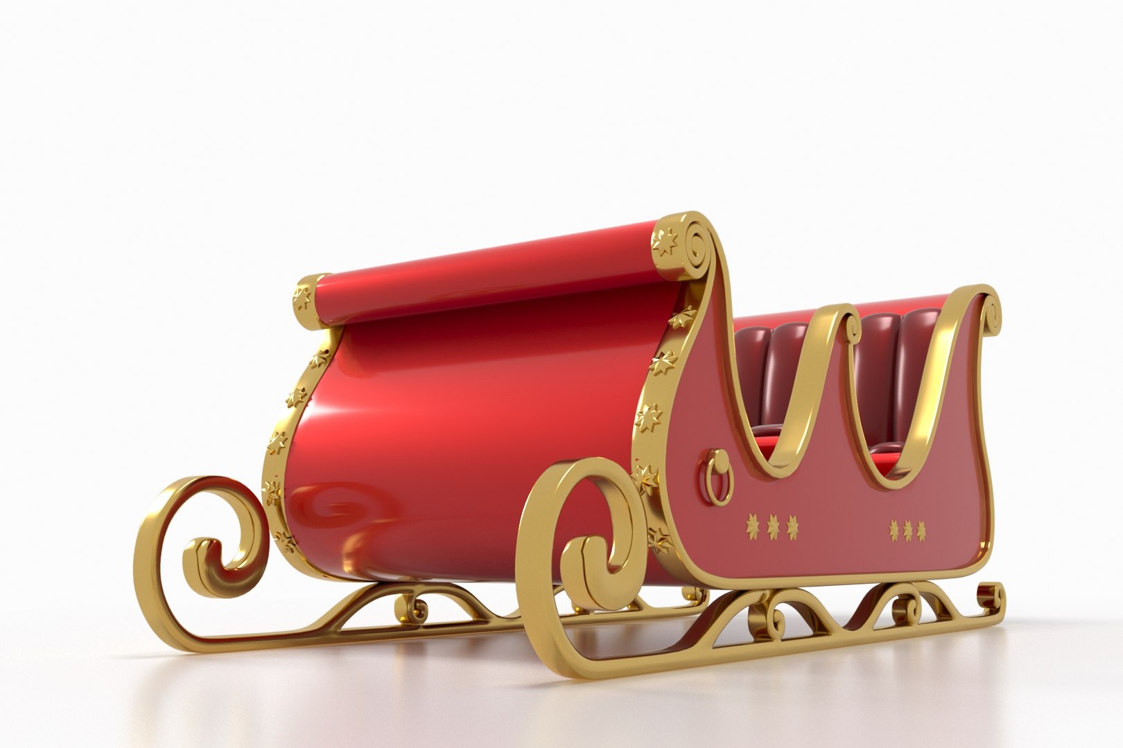 Sleigh 3D model - TurboSquid 1799781