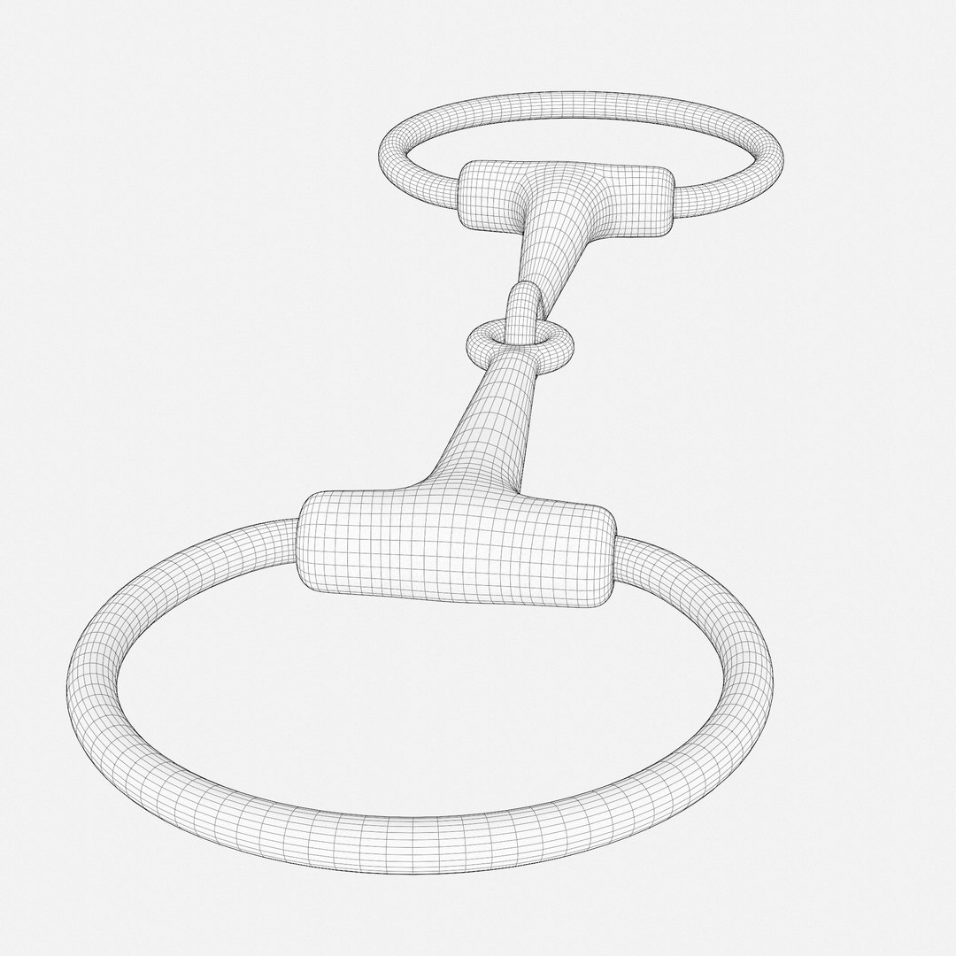 Jointed Snaffle Horse Bit Model - TurboSquid 1974610