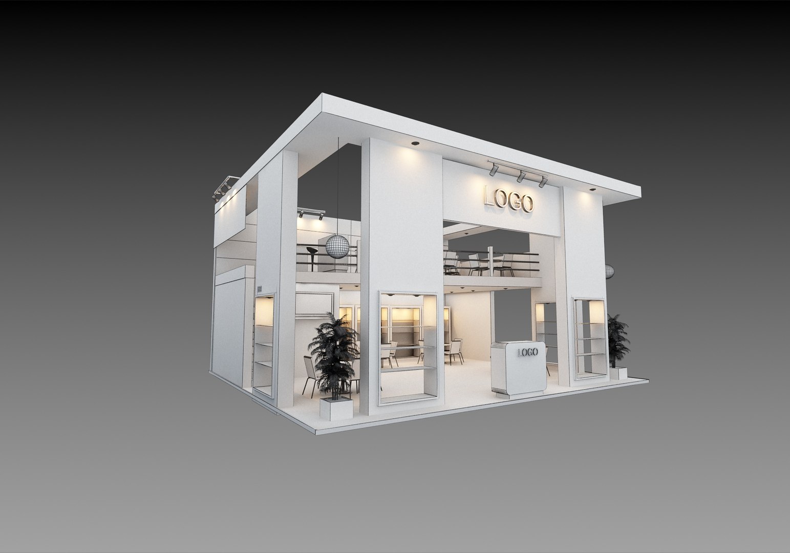 3D Exhibition Stand Model - TurboSquid 2014697