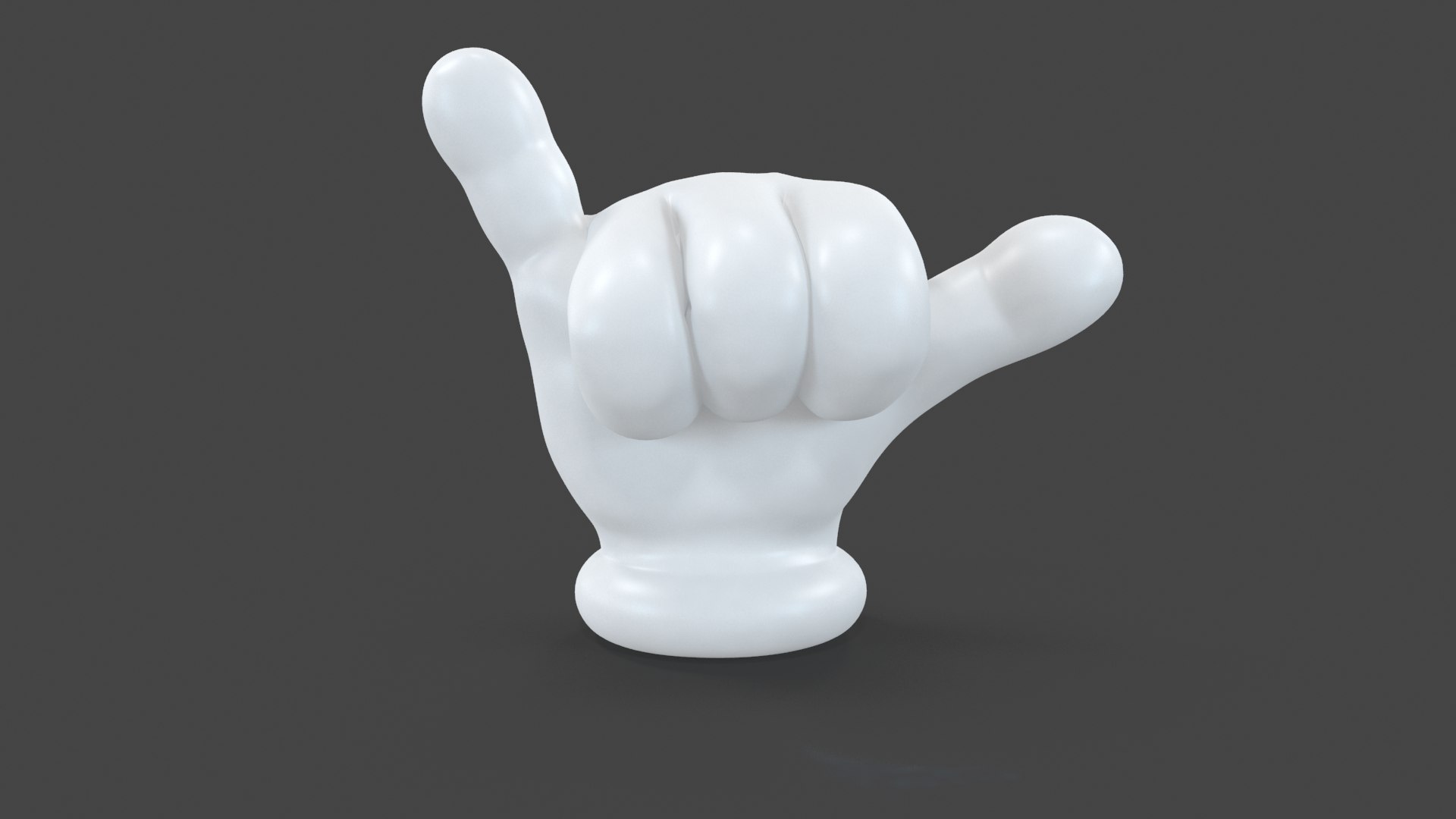 Cartoon Hand Shaka 3D Model - TurboSquid 1713741