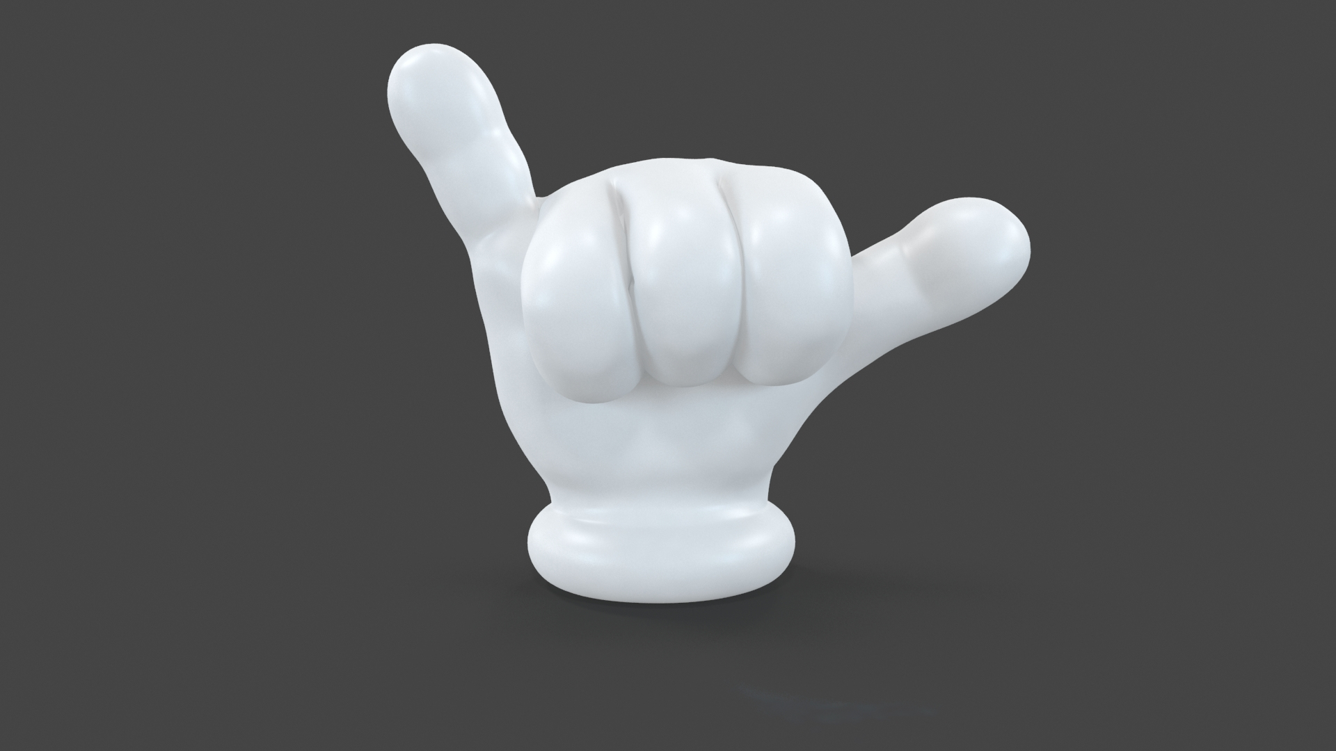 Cartoon Hand Shaka 3D Model - TurboSquid 1713741