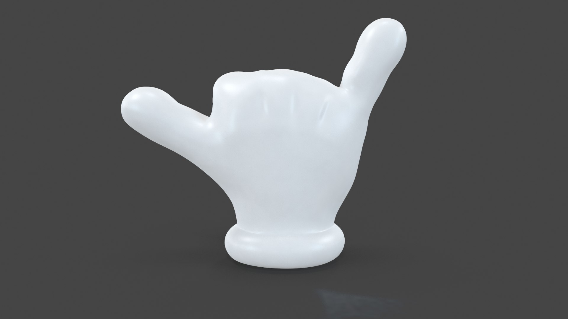 Cartoon Hand Shaka 3D Model - TurboSquid 1713741