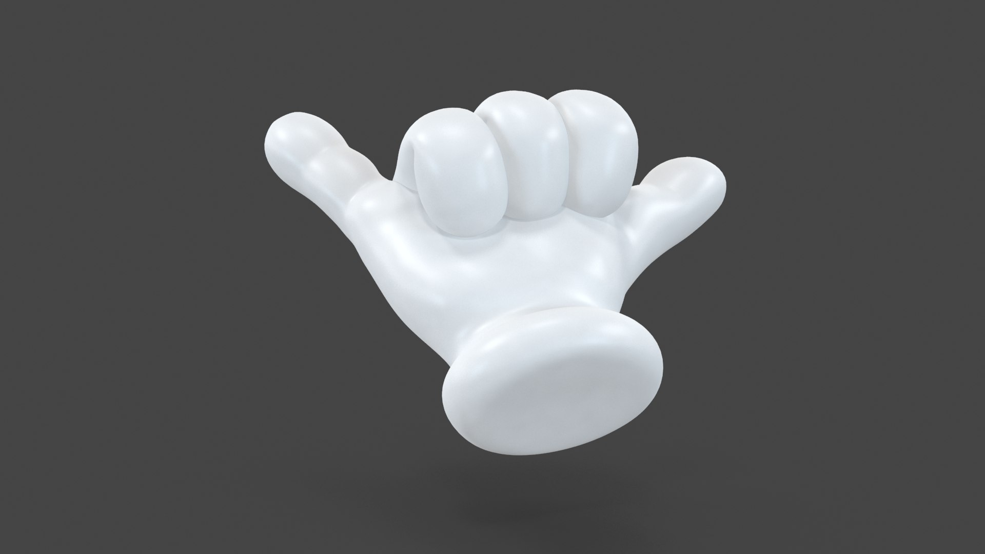 Cartoon Hand Shaka 3D Model - TurboSquid 1713741