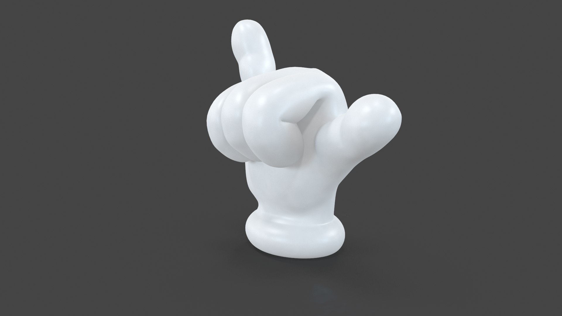 Cartoon Hand Shaka 3D Model - TurboSquid 1713741