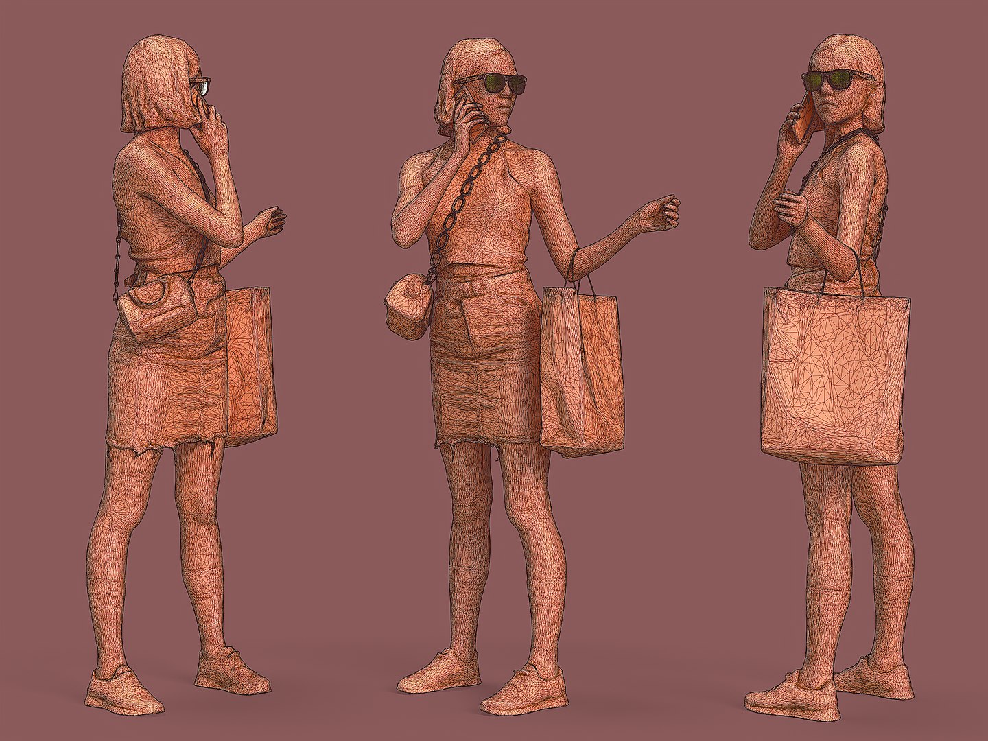 3D Shopaholic Model - TurboSquid 1841917