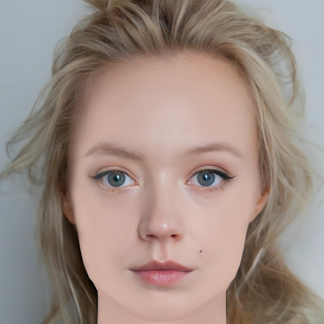 Viktoriya Agalakova Head - No Hair - Low Poly Head For Game Model ...