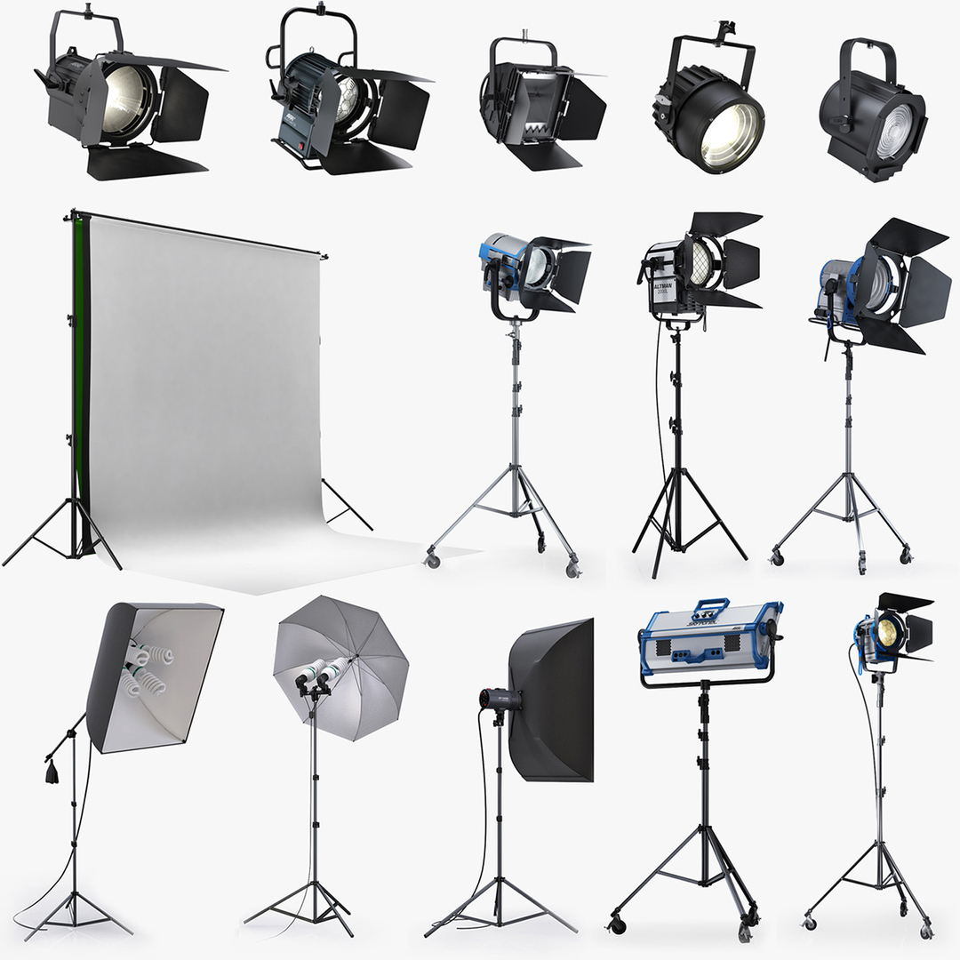 studio lighting softbox 3d lwo