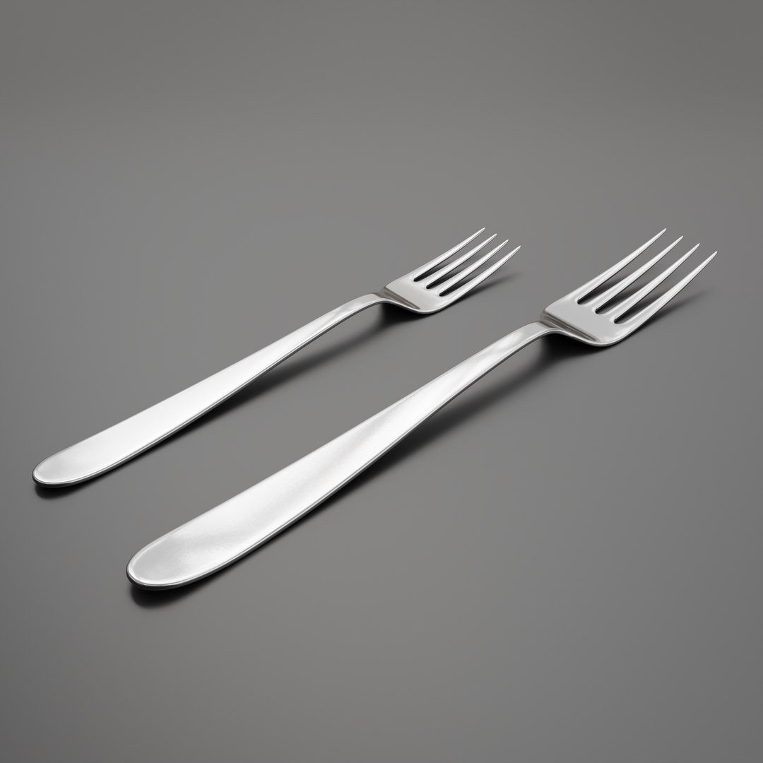 3D Dessert Fork - Dinner Fork Model - TurboSquid 1968679