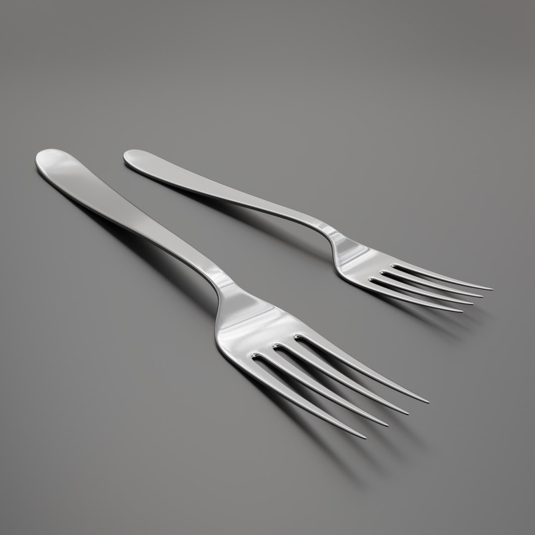 3D Dessert Fork - Dinner Fork Model - TurboSquid 1968679