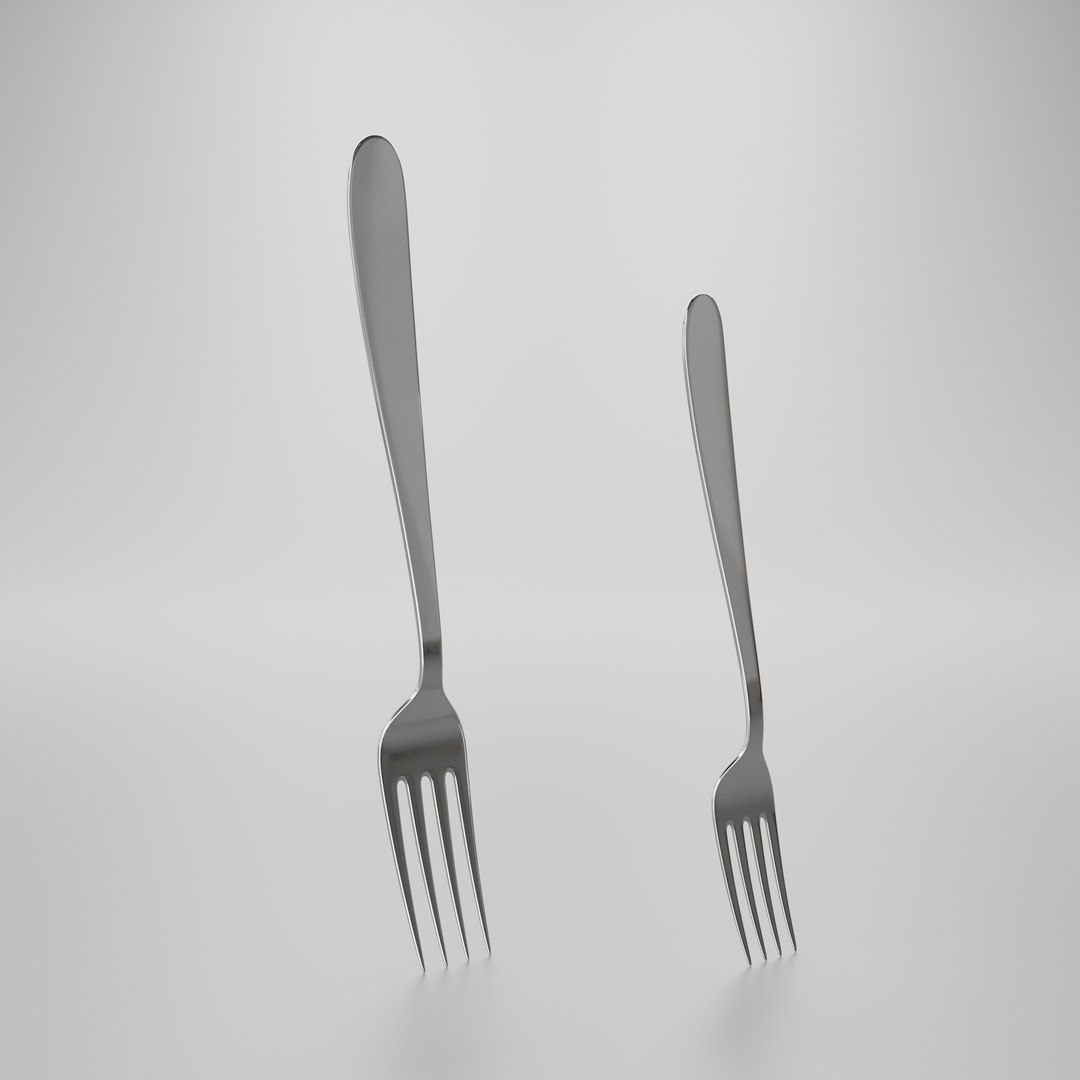 3D Dessert Fork - Dinner Fork Model - TurboSquid 1968679