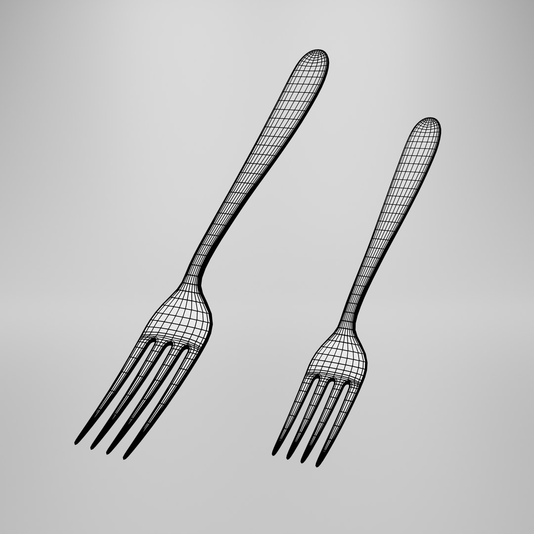 3D Dessert Fork - Dinner Fork Model - TurboSquid 1968679
