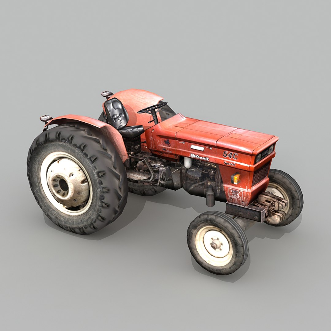 3D Tractor Real Time Model - TurboSquid 1361898
