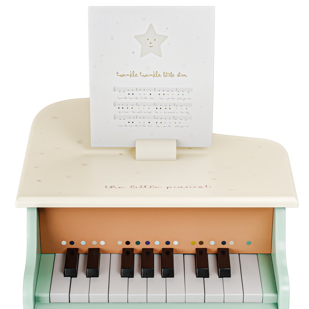 Zara Childrens Wooden Toy Piano 3D Model - TurboSquid 2362748