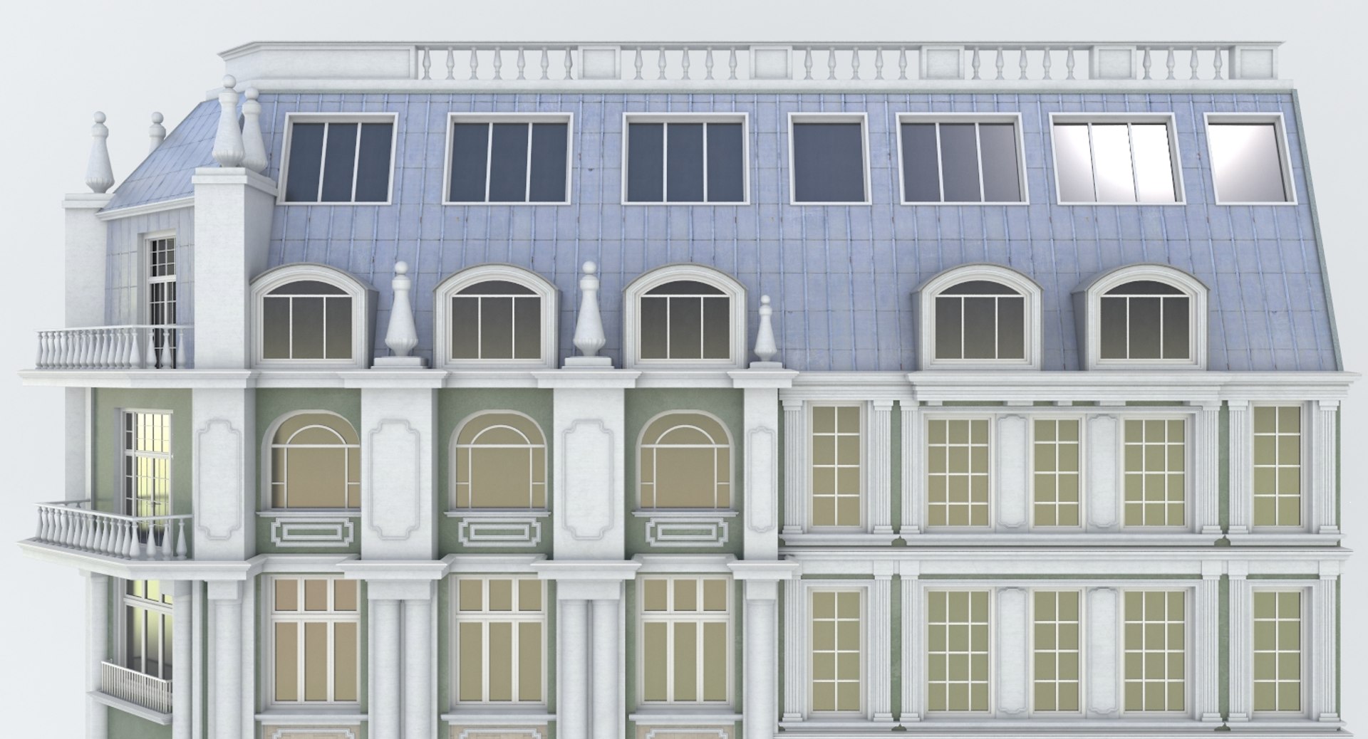 Facade Corner Tenement 3D Model - TurboSquid 1291310