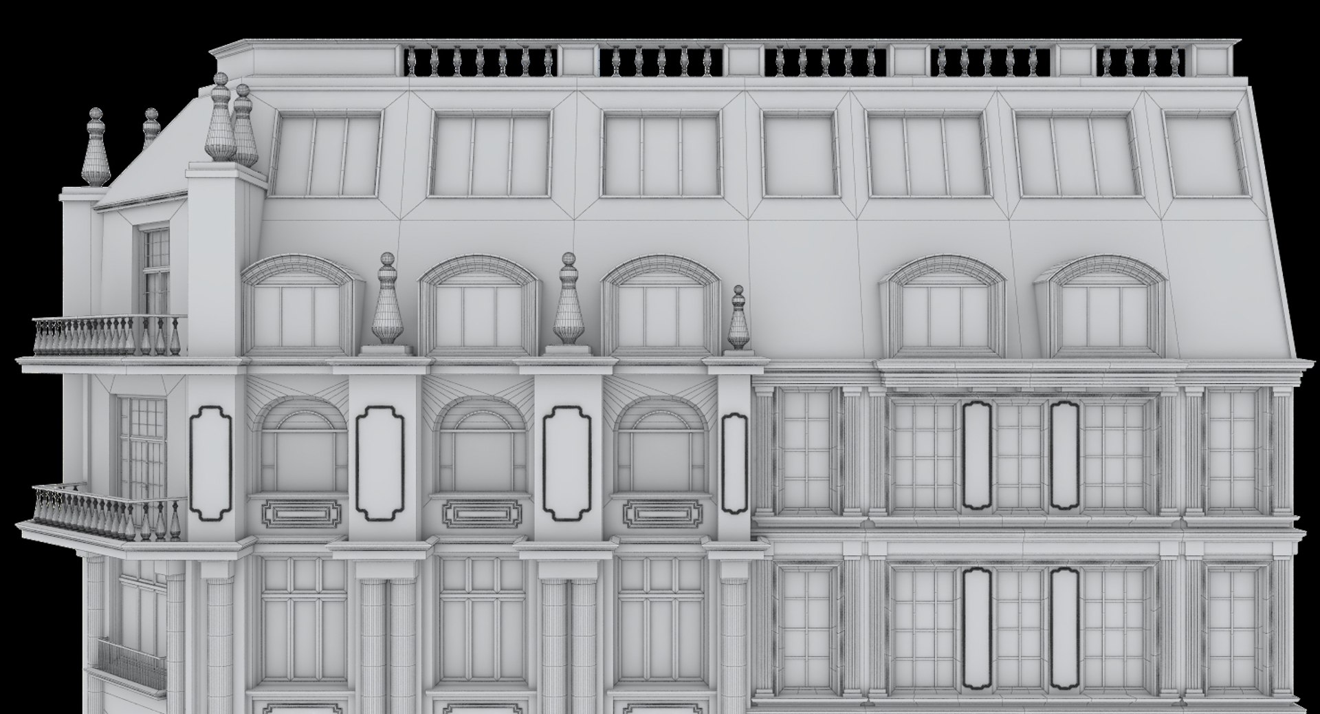 Facade Corner Tenement 3D Model - TurboSquid 1291310