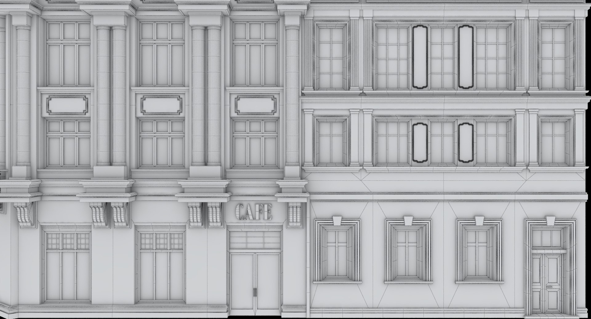 Facade Corner Tenement 3D Model - TurboSquid 1291310