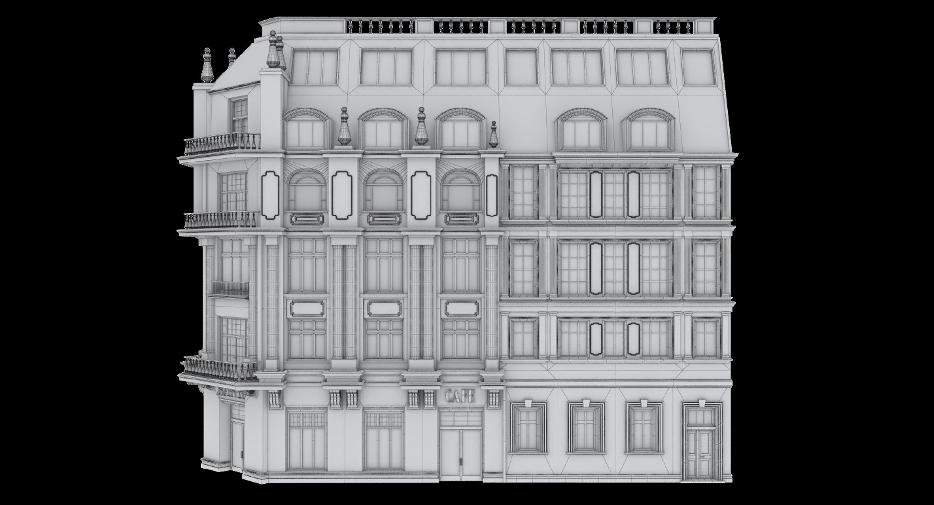 Facade Corner Tenement 3D Model - TurboSquid 1291310