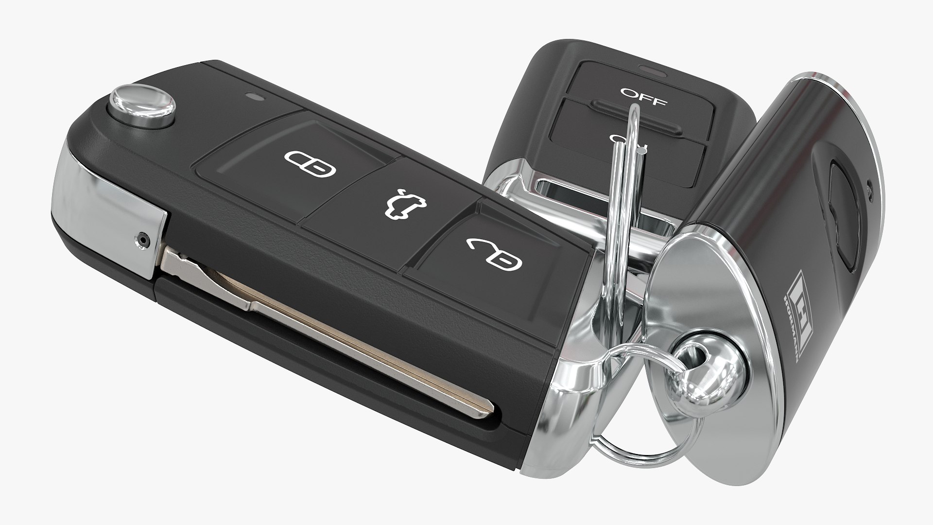 Car Key Set 02 Model - TurboSquid 2104175