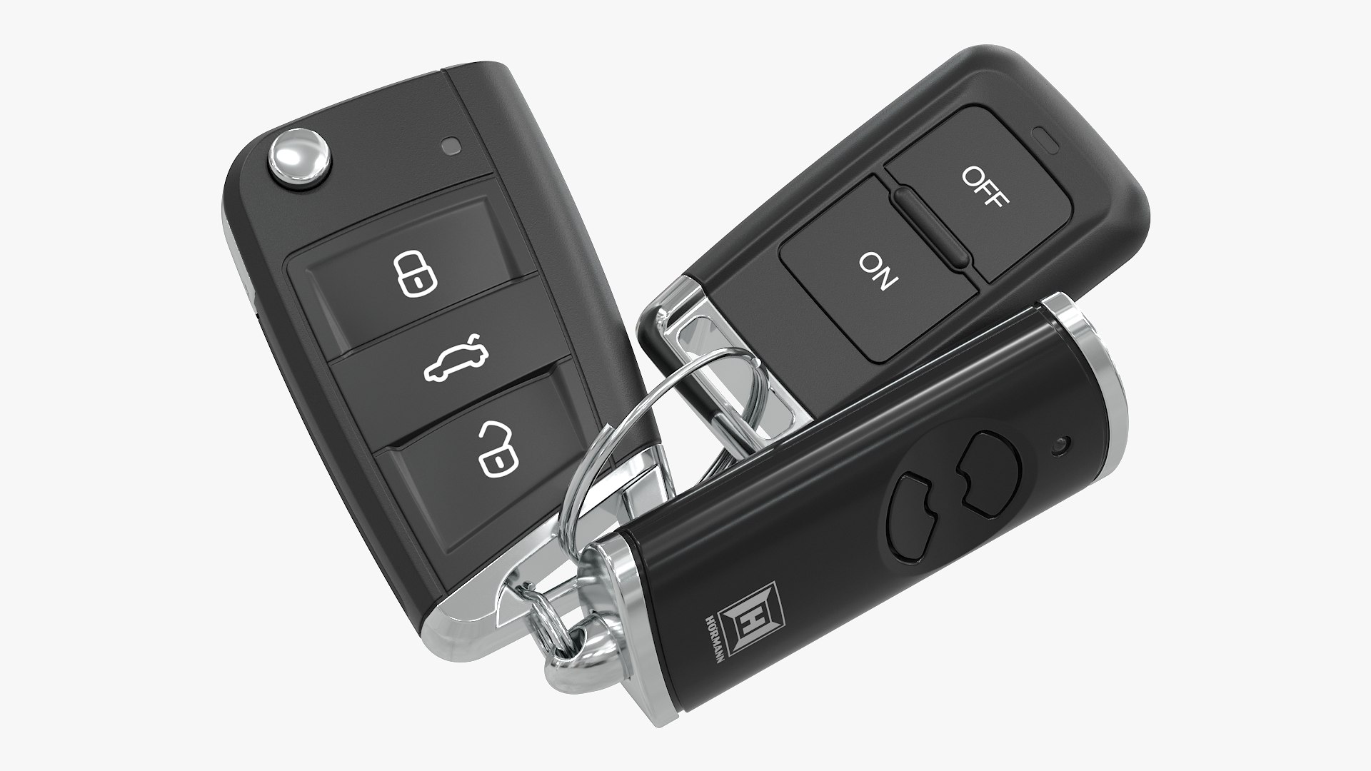 Car Key Set 02 Model - TurboSquid 2104175